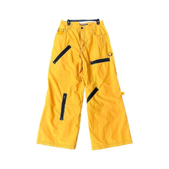 MacGear | Pants | Vintage 9s Macgear Megawide Yellow Rave Pants | Poshmark